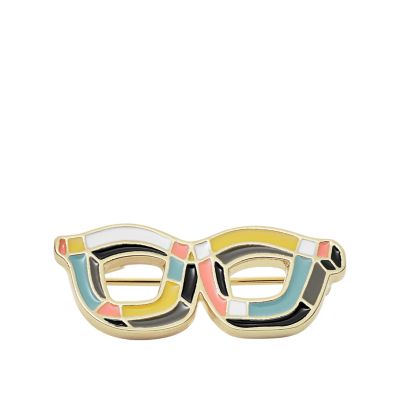 Glasses Lapel Pin Fossil