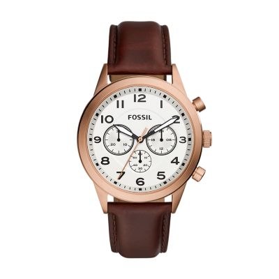 Brown Chronograph Watch | Fossil.com