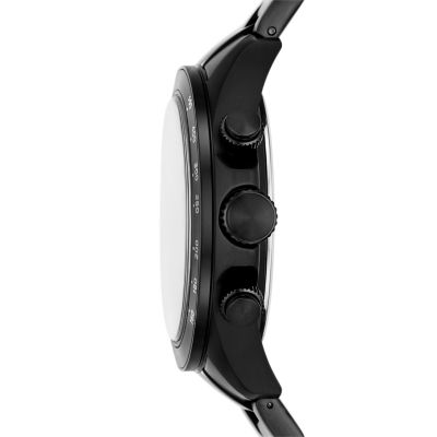 Fossil Autocross Multifunction Black Stainless Steel Watch ...