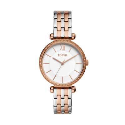 Womens Three Hand Stainless Steel Watch | Fossil.com | Three Hand ...