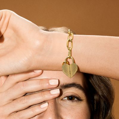 Fossil bracelet heart store