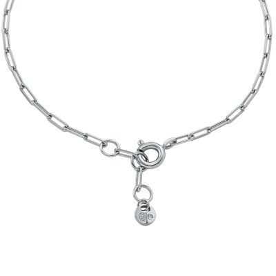 Michael Kors Two Tone Sterling Silver Mother of Pearl Lock Charm Bracelet MKC1742TL931 Watch Station